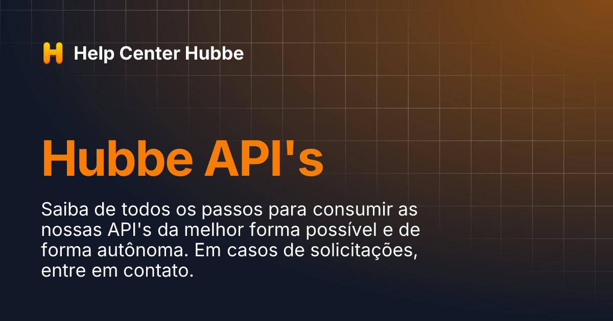Hubbe API's | Help Center Hubbe